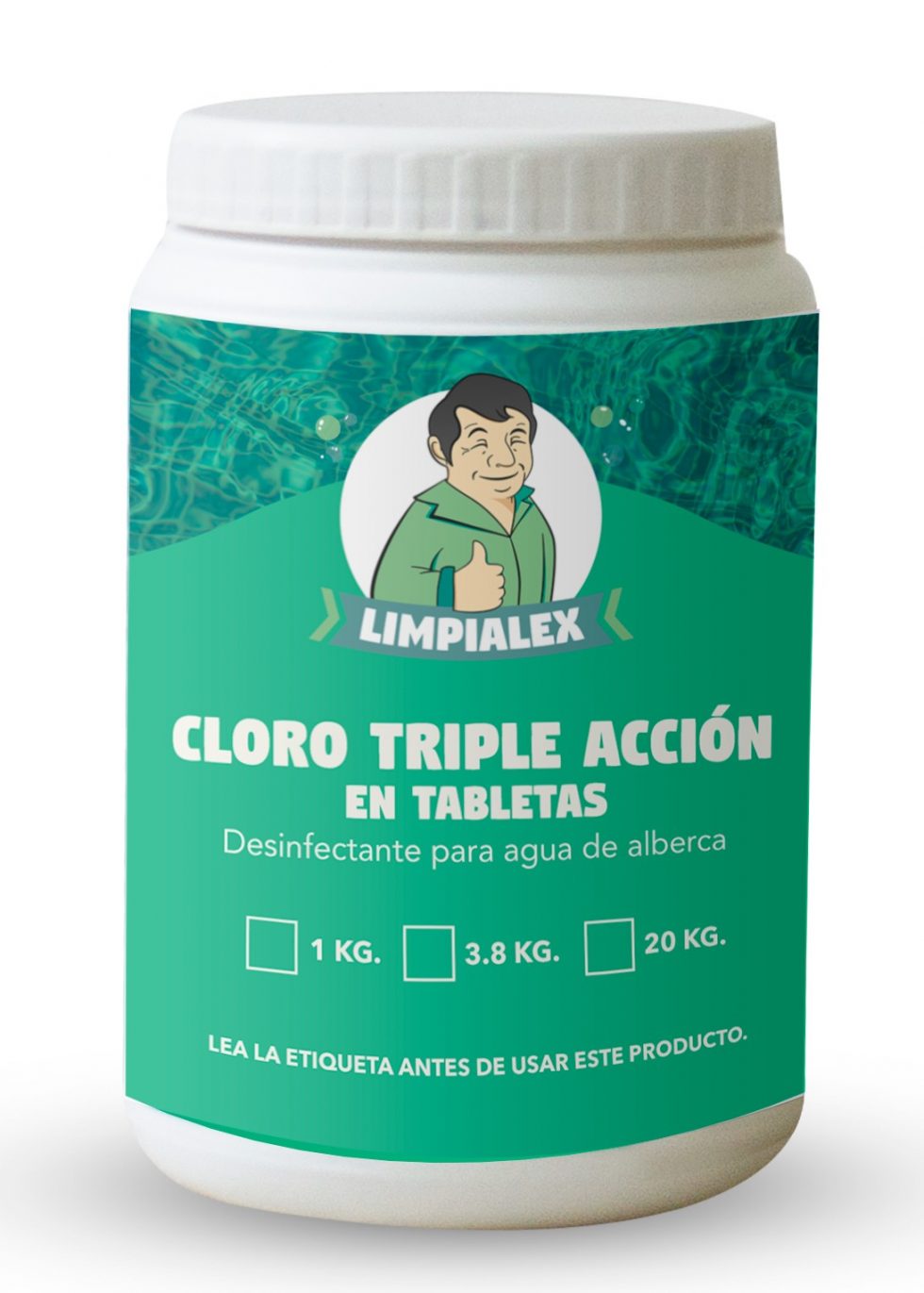 Cloro triple acción en tabletas | Limpialex
